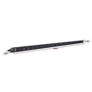 CyberPower PDU30BVHVT32F Basic PDU, 200-230V, 30A (Derated to 24A), 32 Outlets, 0U Rackmount