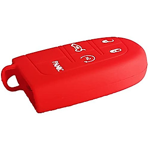 Silicone Smart Key Fob Cover Remote Case Keyless Protector Jacket for Jeep Grand Cherokee Dodge Challenger Charger Dart Durango Journey Chrysler 300