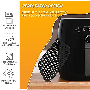 Air Fryer Accessories 5,5L Square, Air Fryer Accessories 5,5 Litre XXL Utensils Mold Accessories Suitable for COSORI Ninja CECOTEC INNSKY Philips 5,5L 6L 6,2L Air Fryer (5.5L Square 6 PCS)
