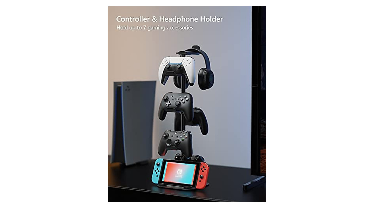 MiiKARE 6-Tier Controller Holder | Adjustable Gaming Stand