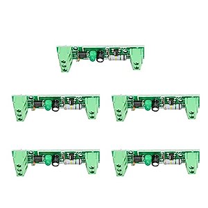 BOLORAMO Optocoupler Isolation Module, 5PCS Output TTL Level Support PLC 1 Channel Detection Board for 220VAC Voltage Detection