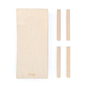 Niteangel Hamster Play Wooden Platform for Putting Small Animal's Food Bowl Drinking Bottle and Other cage Accessories (Rectangle - 7 Height)