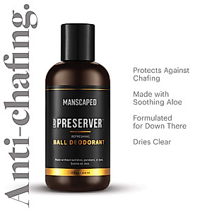 MANSCAPED™ Nuts and Bolts 3.0, Men's Grooming Kit, Includes The Lawn Mower™ 3.0 Ergonomically Designed Powerful Waterproof Trimmer, The Crop Preserver™ Ball Deodorant and Disposable Shaving Mats