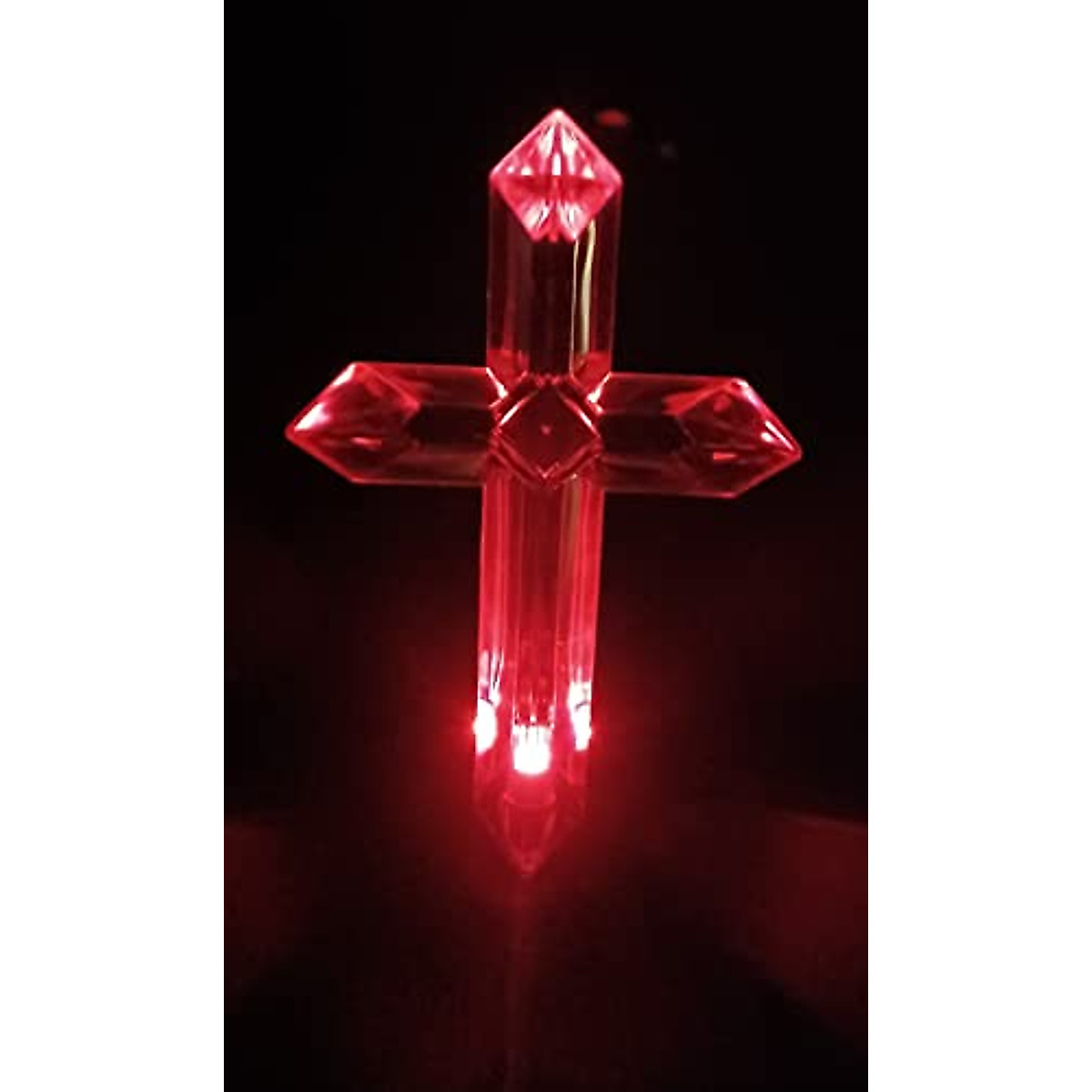 Starry Illuminate 1 PCS Solar Color Changing Style Garden Stake Light Pathway Stake Light (Big Cross)