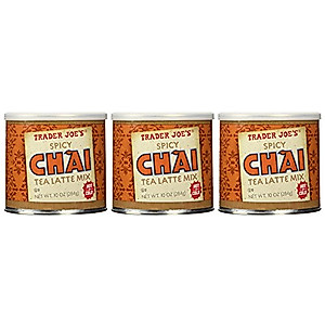 Trader Joe's Spicy Chai Tea Latte Mix 10 oz (Pack of 3)
