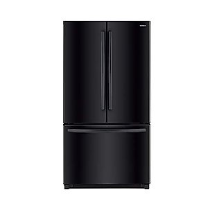 Winia WRFS26ABBD French Door Non-Dispenser Refrigerator, 26.1 Cu.Ft, Black
