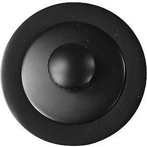 Westbrass A49721-62 1-1/2" Bath Waste & Overflow Assembly with Pull Drain Stopper and One-Hole Faceplate Top Elbow-SCH. 40 PVC, 1-Pack, Matte Black