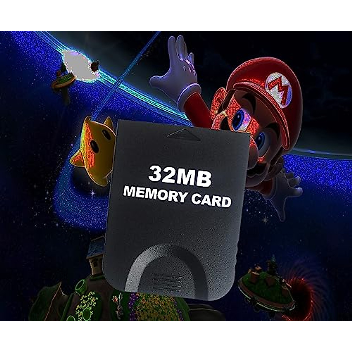 Hyamass 32MB(507 Blocks) High Speed Gamecube Storage Save Game Memory Card Compatible for Nintendo Gamecube & Wii Console Accessory Kits - Black