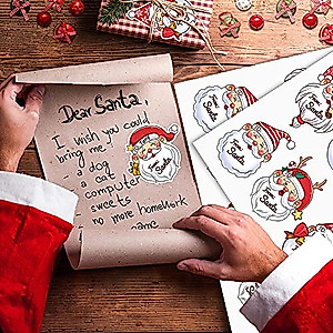 60 Pcs from Santa Tag Stickers Christmas Gift Name Labels for Holiday Festive Gift Wrapping Party Favors