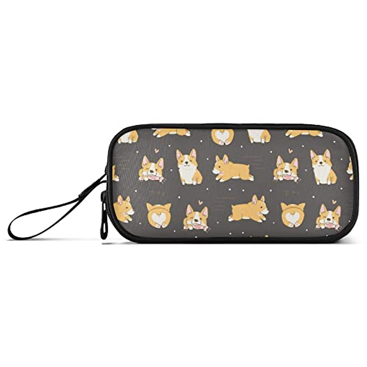 J JOYSAY Corgi Cute Dogs Pencil Case Large Big Capacity Pencil Bag for Girls Boys Pen Bag Journaling Supplies for Adults Office Women