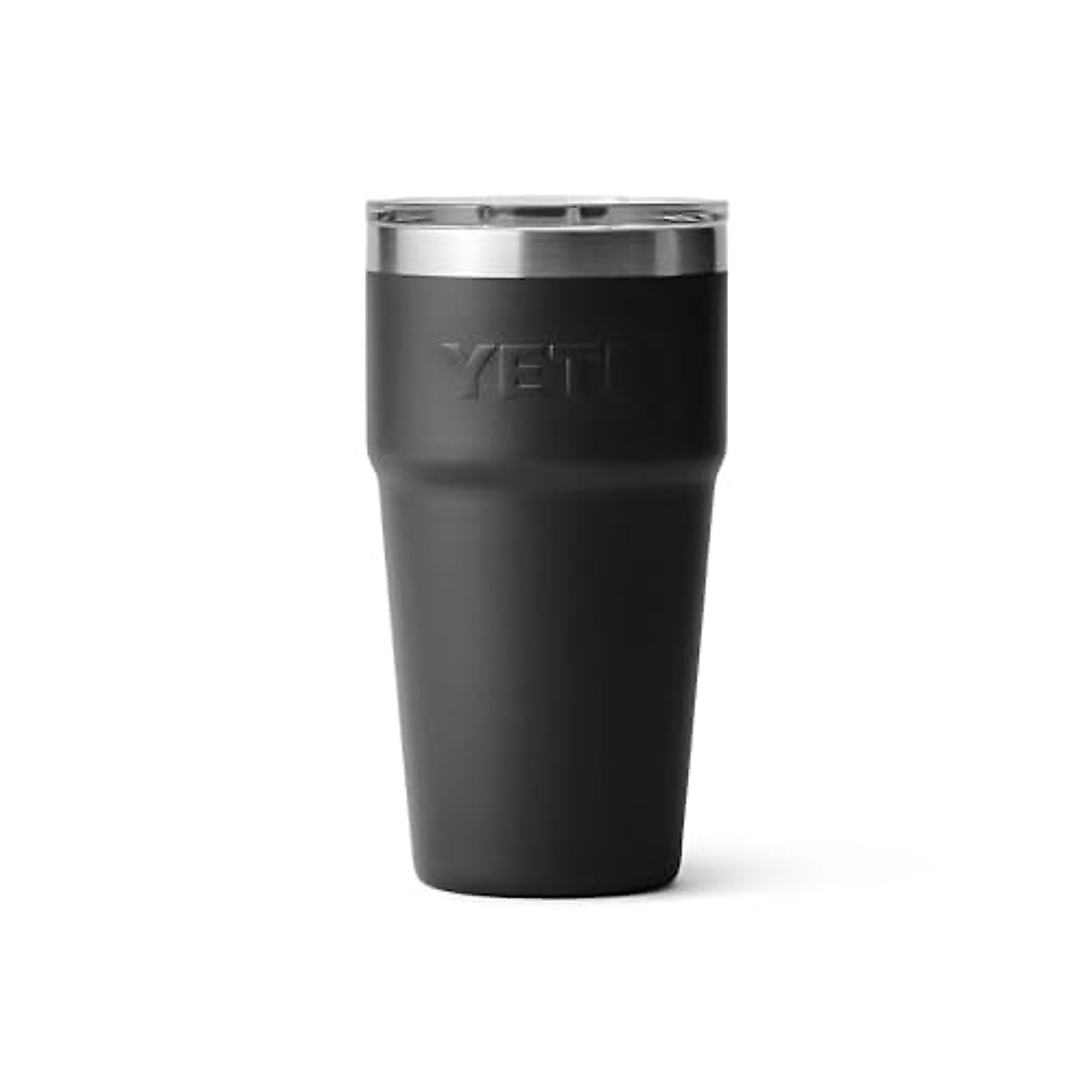 YETI Rambler 20 oz Stackable Tumbler, Stainless Steel, Vacuum Insulated with MagSlider Lid, Black