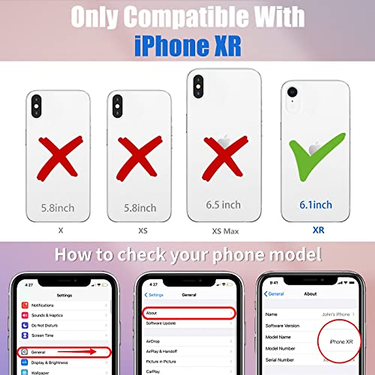 Toycamp for iPhone XR Case with Ring Kickstand, Cute Design for Women Girls Girly Boys Teens Skeleton Skull Cartoon Print Case Cover for iPhone XR (6.1 Inch)