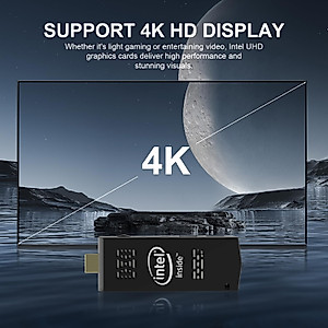 ALADAWN Intel Compute Stick 8GB RAM 128GB ROM with Intel Atom Z8350 and Windows 10 Pro,Mini PC Stick Support 4K HD,2.4G/5G WiFi,Bluetooth 4.2,Auto Power on