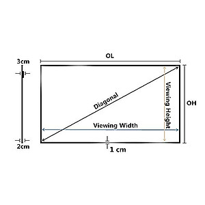 PBKINKM 2.35:1 Format 4K Thin Bezel Fixed Frame Projection Screen with Cinema Grey Frame Screen (Size : 150 inch)