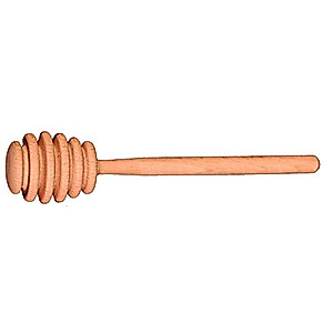 Creative Hobbies® 6 Inch Wood Honey Dipper Stick Server for Honey Jar Dispense Drizzle Honey New | Pack of 6