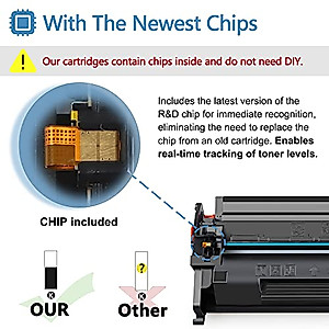 MxVol Compatible 58A Toner Cartridge【Shows Ink Level】 Replacement for HP 58A CF258A 58X CF258X use for HP Laserjet Pro M404n M404dn M404dw MFP M428fdw M428fdn M428dw M404 M428 Printer (Black 1-Pack)