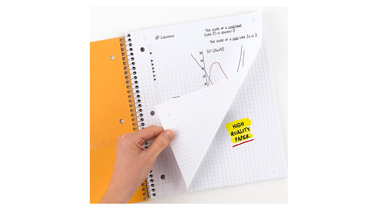 Five Star 1-Subject Graph Notebook | Lasts All Year