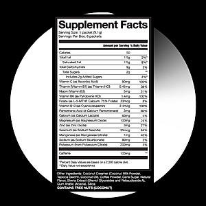 HALO Hydration – Electrolyte Energy Drink Mix | Hydration Powder Packets | Iced Mocha Latte Flavor, Healthy Skinny Coffee | Low Sugar | Easy Open Single Serving Stick | 6 Sticks