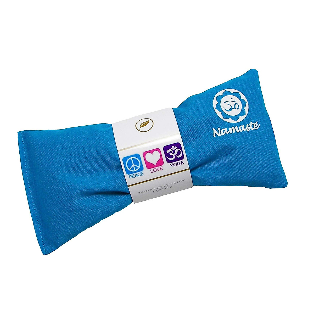 Happy Wraps Namaste Lavender Yoga Eye Pillows - Hot Cold Aromatherapy for Stress, Meditation, Spa, Relaxation Gifts - Set of 4 - Turquoise Cotton