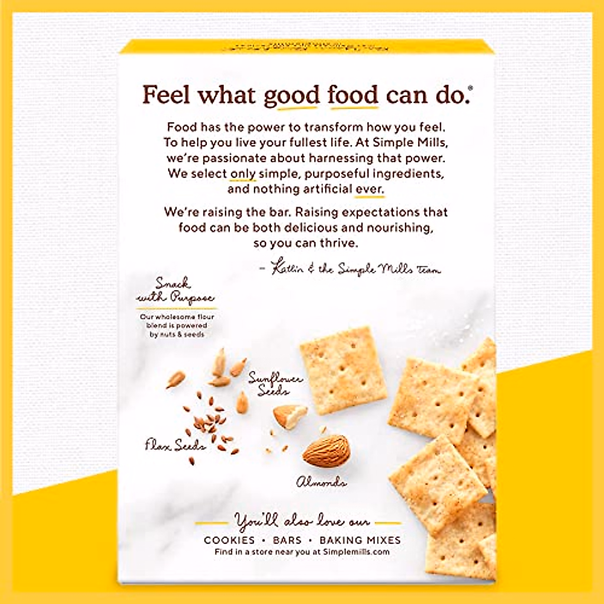 Simple Mills Almond Flour Crackers, Rosemary & Sea Salt - Gluten Free, Vegan, Healthy Snacks, 4.25 Ounce (Pack of 1)