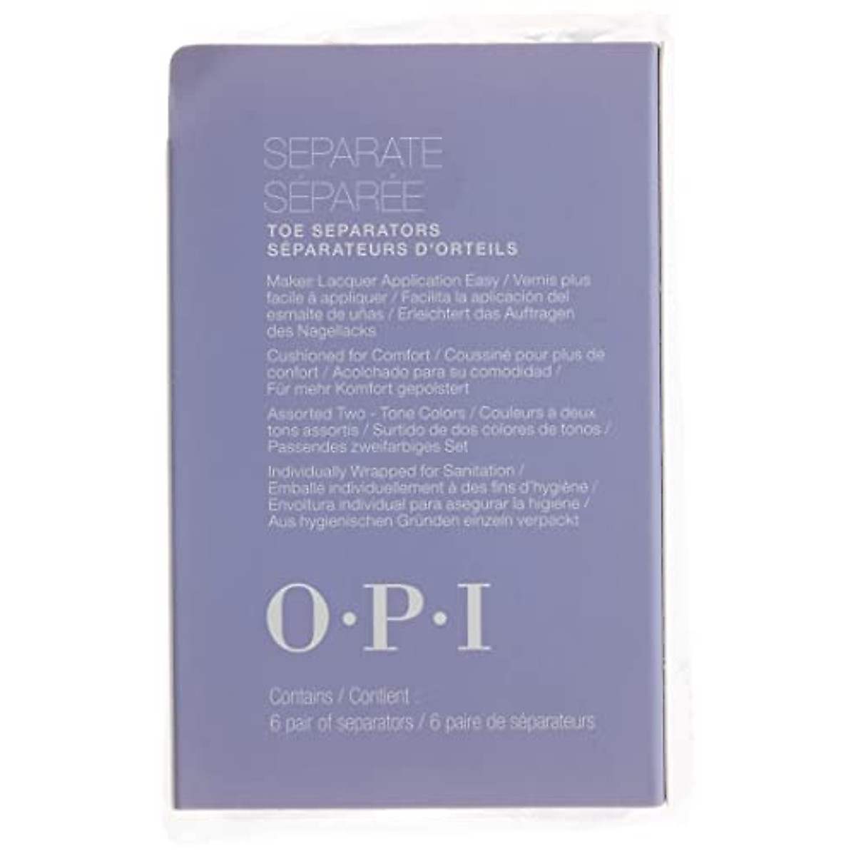 OPI Toe Separators, Pedicure Essentials, 6 Count