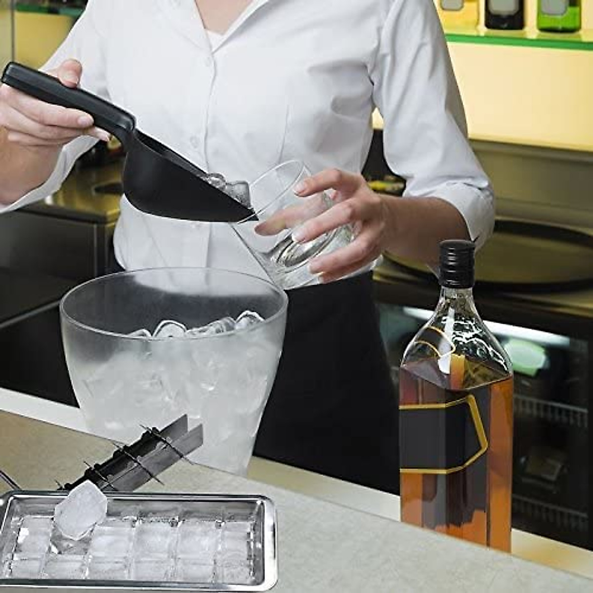 Metal Ice Cube Trays for Freezer with Easy Release Handle,and Building Brick Ice Tray or Candy Mold for Lego Fans,2pcs Ice Freezer Molds