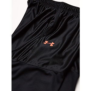 Under Armour Boys' Baseline Basketball Shorts, Black (001)/Beta, Youth Small