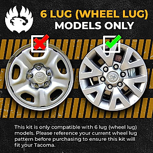 TORCH 3" Front Leveling Lift Kit for 1995-2004 Toyota Tacoma 2WD 4WD TRD SR5 - Models with 6 Lugs (wheel lug) ONLY