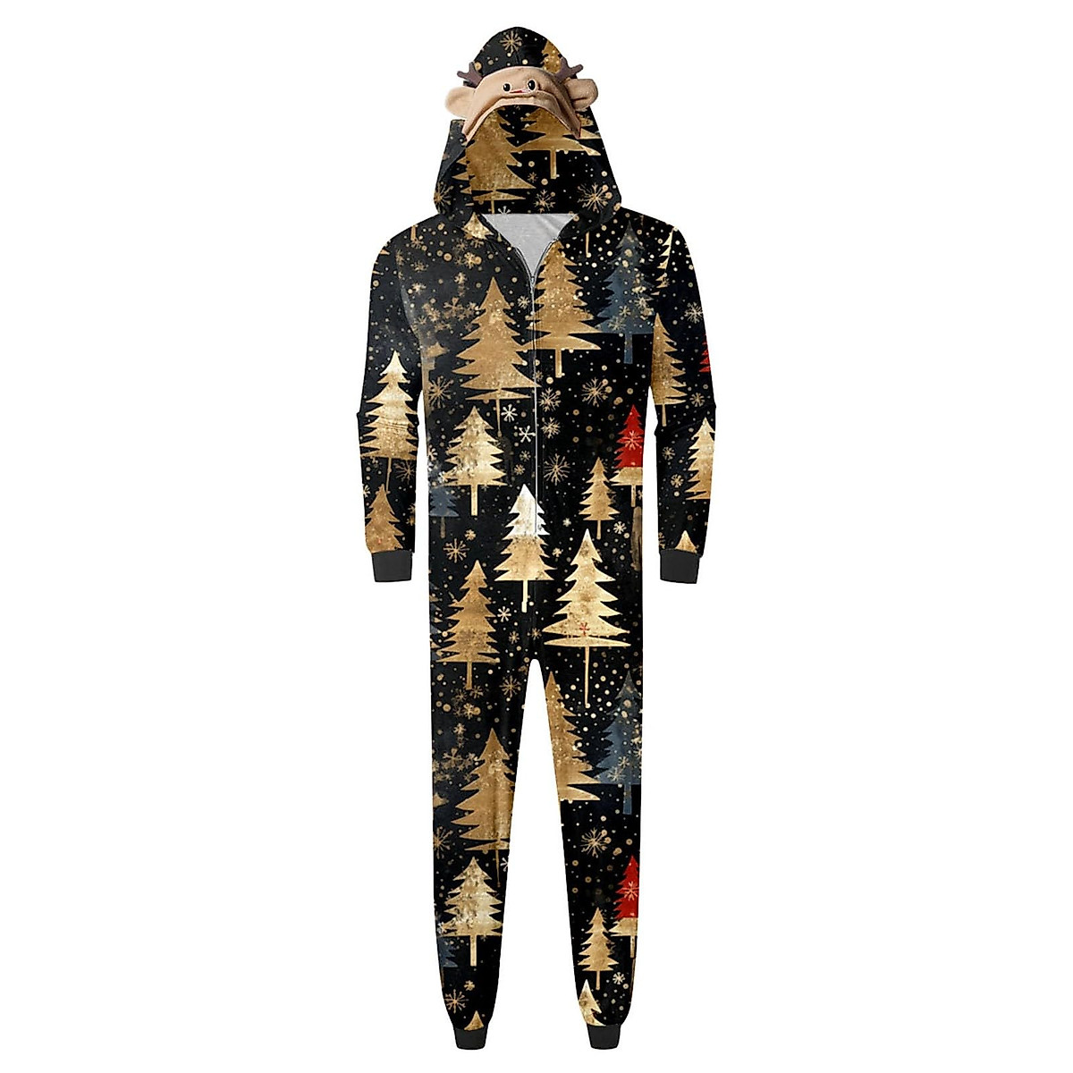 Family Christmas Pjs - Matching Onesie & Shirts Set with Dog Pjs