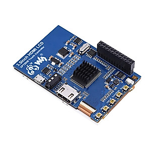 3.5 inch LCD Screen for Raspberry , IPS 60fps 3.5 inch LCD Display for Raspberry with Black Acrylic Case, 320x480~1920x1080 Adjustable Resolution