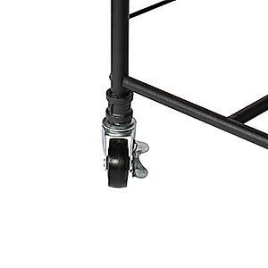 Fridge Stand Supreme - Drawer Organization - Black Frame with Gray Drawers