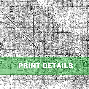 Dear Mapper Phoenix United States View Abstract Road Modern Map Art Minimalist Painting Black and White Canvas Line Art Print Poster Art Line Paintings Home Decor (Set of 3 Unframed) (16x24inch)