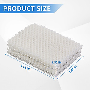 Fbzrnik WF813 Humidifier Filter Replacement for Equate EQ-2119-UL EQWF813, Relion RCM-832 RCM-832N, ProCare PCWF813 PCWF-813 PCCM-840 PCCM-832N Cool Mist Humidifiers Wick Filters (2 Pack)