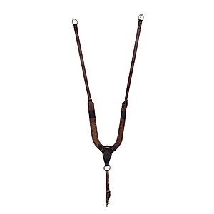 HR Saddlery Western Equine Pulling Collar Dark Buckstitch Border