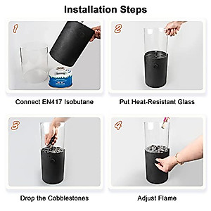 DOMINOX Stove Fire Pit, Smokeless Fire Pits