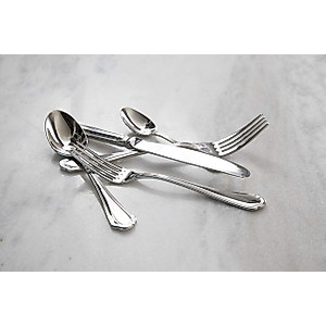 Fortessa Medici 18/10 Stainless Steel Flatware, 5 Piece Place Setting, Service for 1