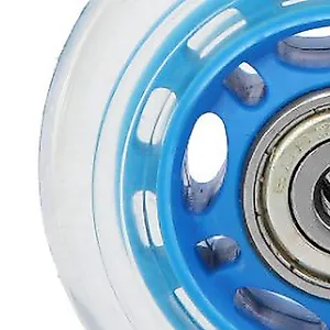 YOZUMD 6.2cm Office Transparent Silent Mute Caster Wheel Luggage Cart Trolley Skate Accessory Blue
