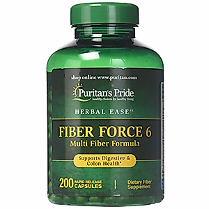 Puritans Pride Fiber Force 6, 200 Count