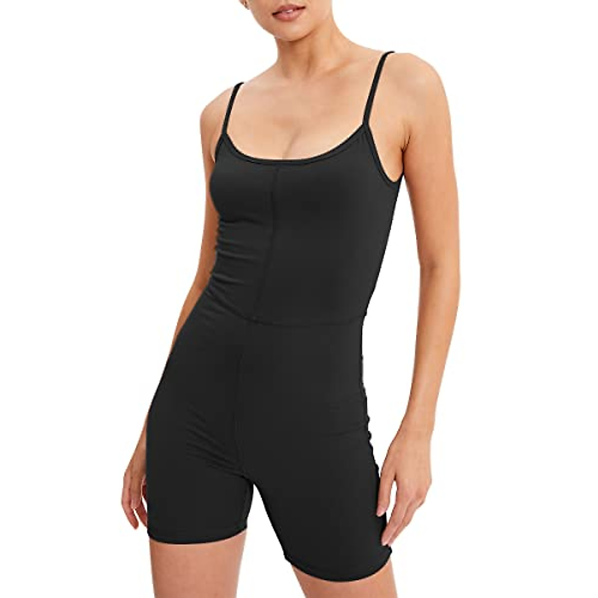 AUTOMET Bodysuits Jumpsuits for Women Sexy Unitard Workout Rompers One Piece Shorts Summer Outfits Soft Gym Yoga Fashion Clothes 2023