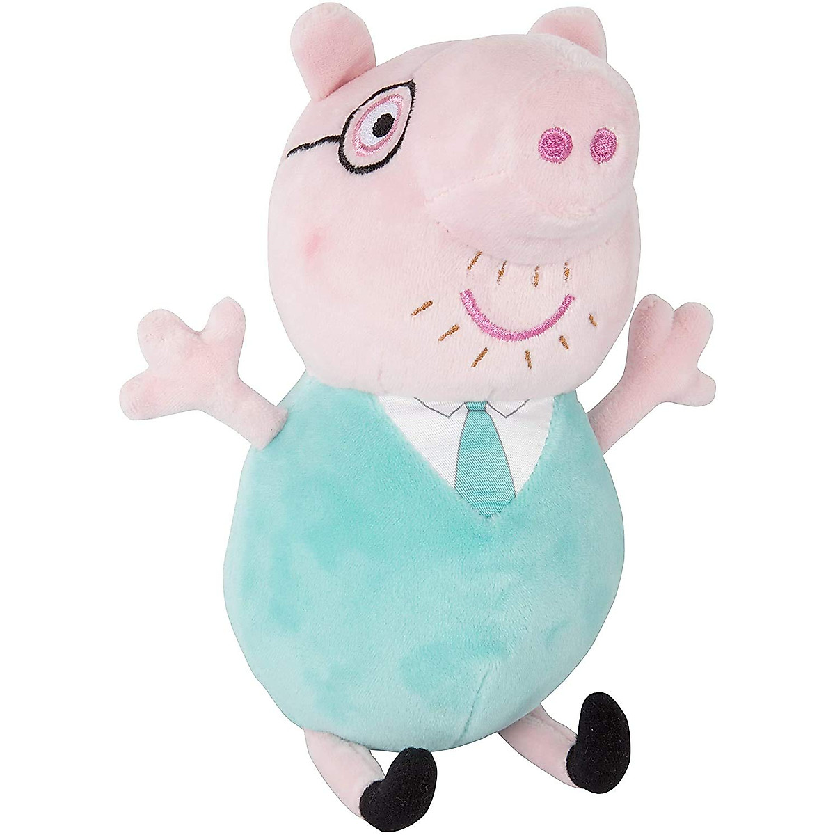 Pig Family Plush Toy 4 Pack - Includes Daddy, Mummy, Peppa & George - 7-8 inches - 18+ Months