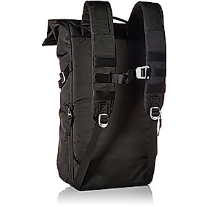 Under Armour unisex-adult SC30 Signature Rolltop Backpack , Black (001)/Silver ,One Size Fits All