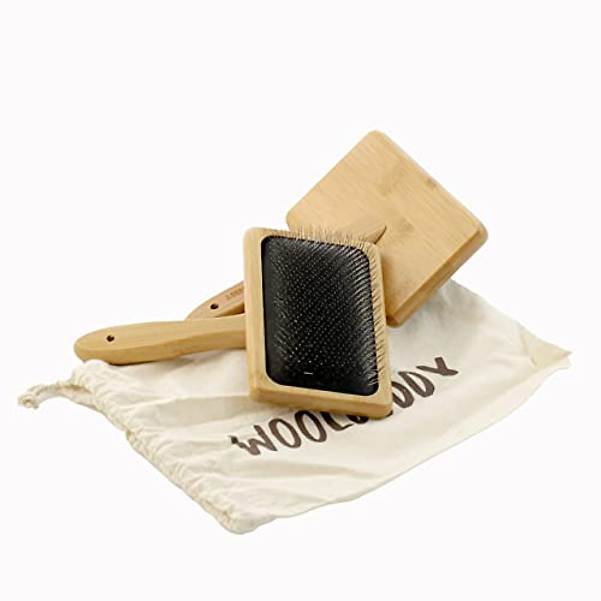 Woolbuddy Wool Carders Large, Hand Carders for Wool, 2 pcs Needle Felting Tools, Slicker Brush for Dogs, Spinning and Weaving, Carding Brushes for Needle Felting Wool