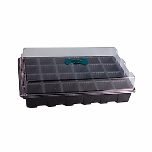 GANAZONO 4 Sets 24 Starting Planter Microgreens Tray Starter Tray Plant Starting Trays Growing Tray Garden Propagator Greenhouse Grow Trays Miniature Kits Germination Pot Vegetable