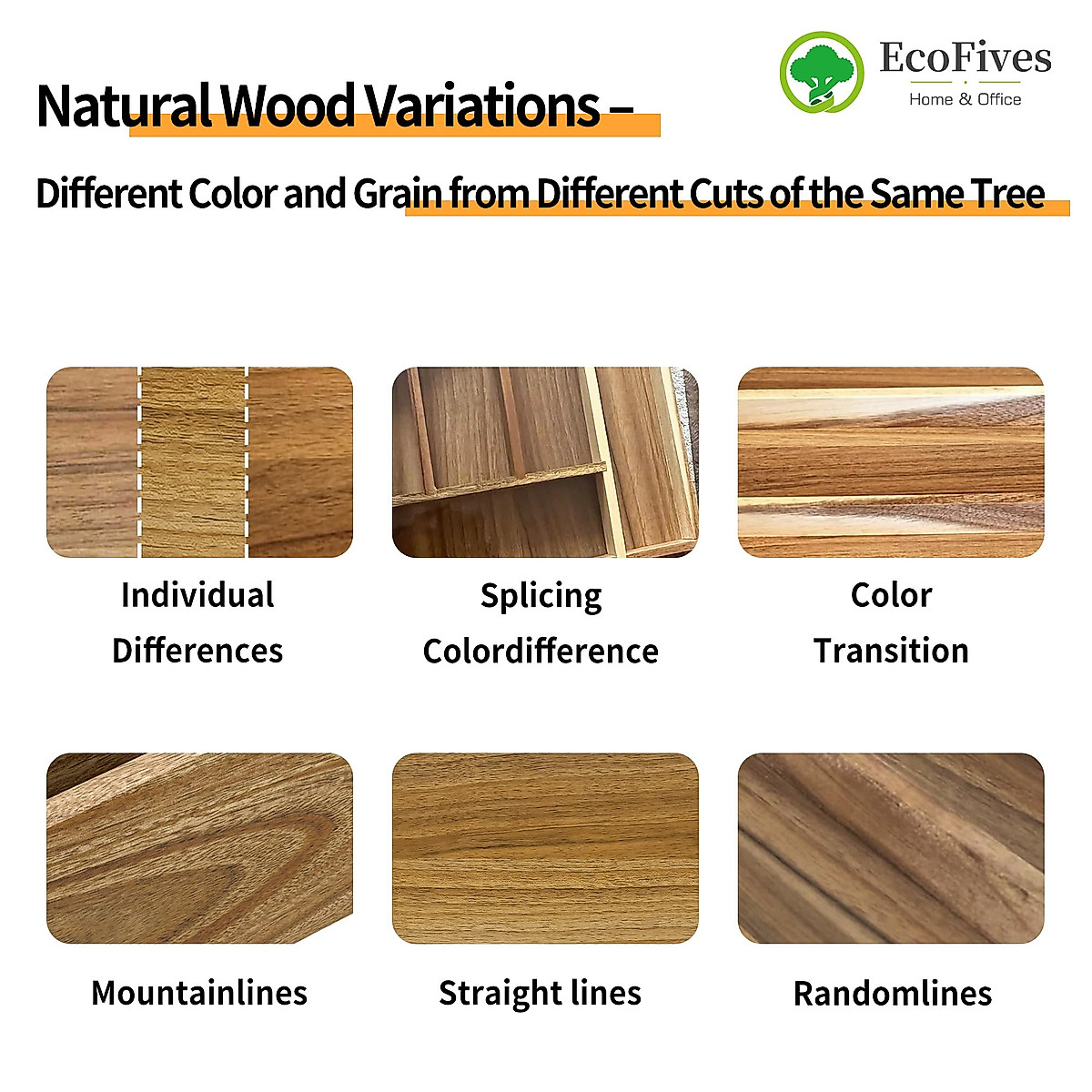 EcoFives Bamboo Silverware Organizer, Expandable Kitchen Drawer Organizer for Cutlery, Wooden Utensil Holder, Multi-Function Drawer Storage, 5-7 Compartments