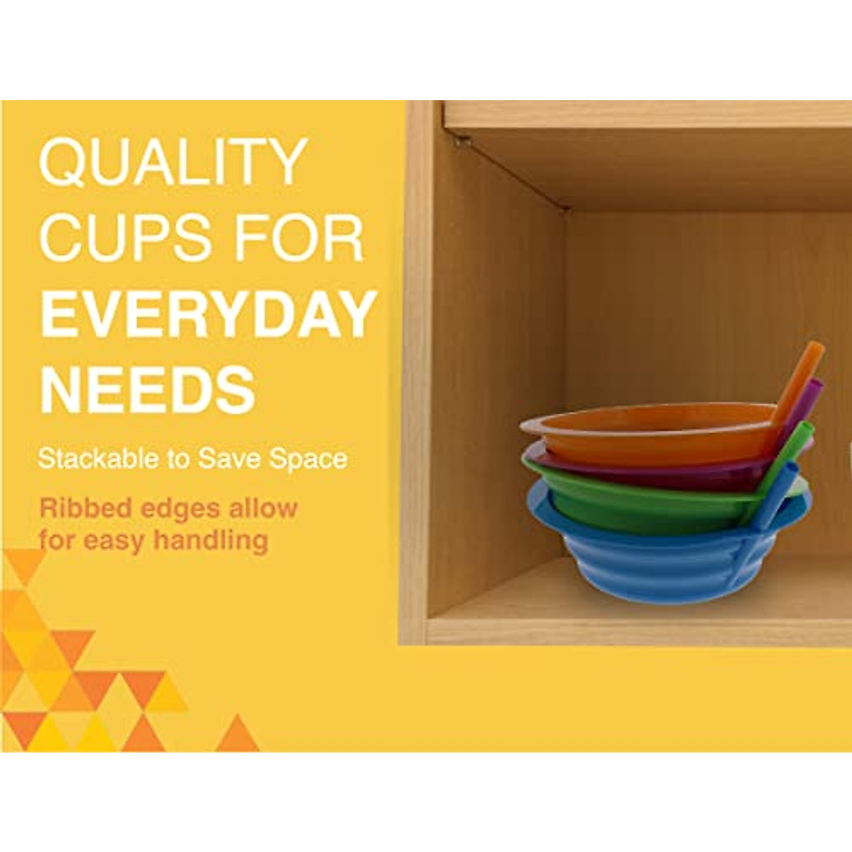 Arrow Home Products Sip-A-Bowl Set, 22oz, 6pk - BPA Free Straw Bowls for Kids To Sip Up Every Drop Without the Mess -Made in the USA, Great for Cereal, Ice Cream, Soup, Milk-Blue, Pink, Green, Orange