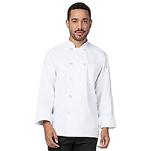 Chef Works Unisex Sustainable Le Mans Chef Coat, White, Large