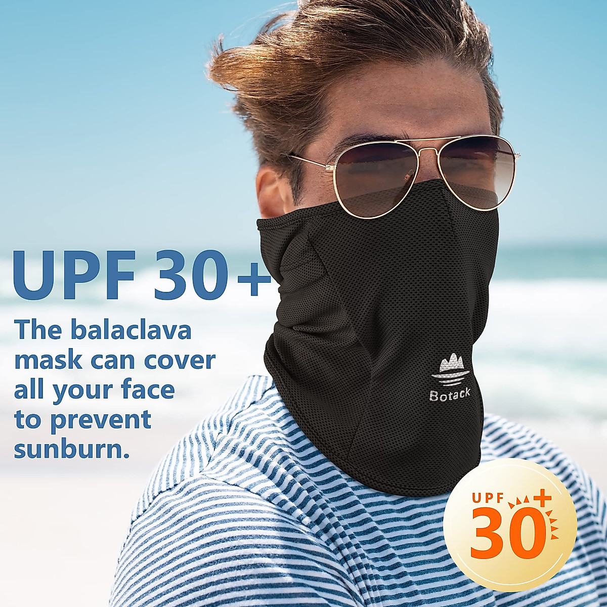 Botack Ski Mask Balaclava Face Mask Sun UV Protection Breathable Full Head Mask for Men Women Cycling