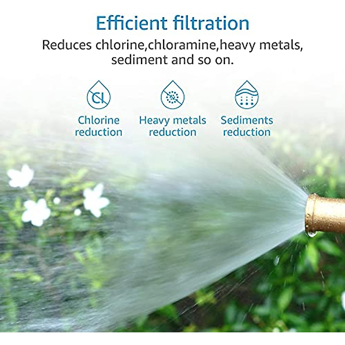 H&G lifestyles Misting System Calcium Inhibitor Filter for Patio Misters Inline Water Filter Effectively Reduce Hard Water Spots, Soften Water (Pack of 2)