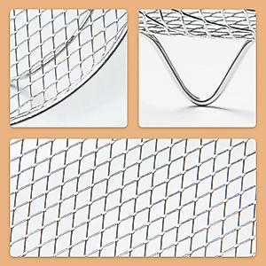 Air Fryer Racks Stainless Steel 11Pcs Air Fryer Universal Accessories, 3 Layer Stackable Dehydrator Racks With Oil Brush and Clamp, Air Fryer Basket Tray Fit Air Fryer, Oven, Pressure Cooker