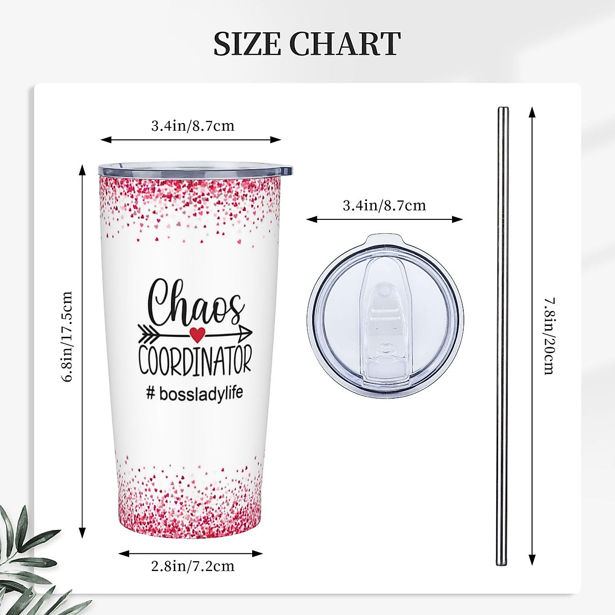 NVFCC Boss Christmas Gifts for Women - Birthday Gifts for Your Female Boss - Funny Boss Gifts for Women - Best Gift for Boss Lady - Cool Gifts for Boss - Best Gifts Ideas for Boss Lady - 20oz Tumbler
